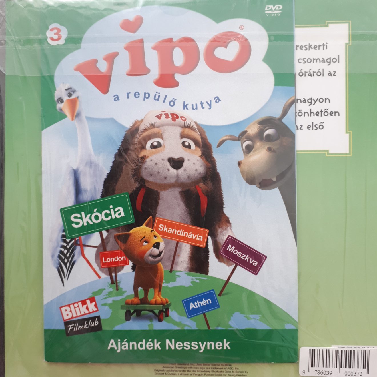 Eperke iskolába megy + mese dvd Vipo és a repülő kutya