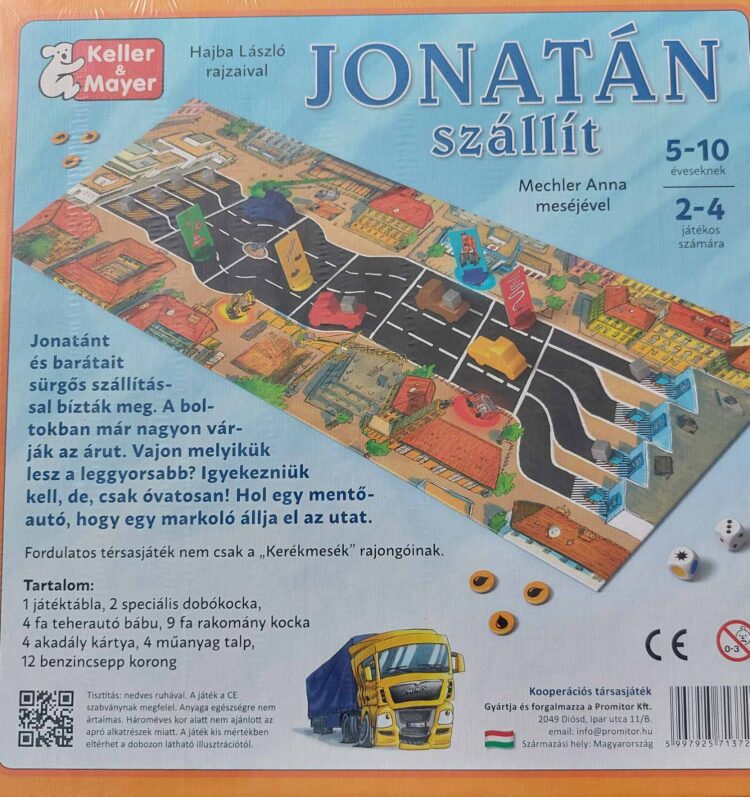 Jonatán szállít - készségfejlesztő társasjáték